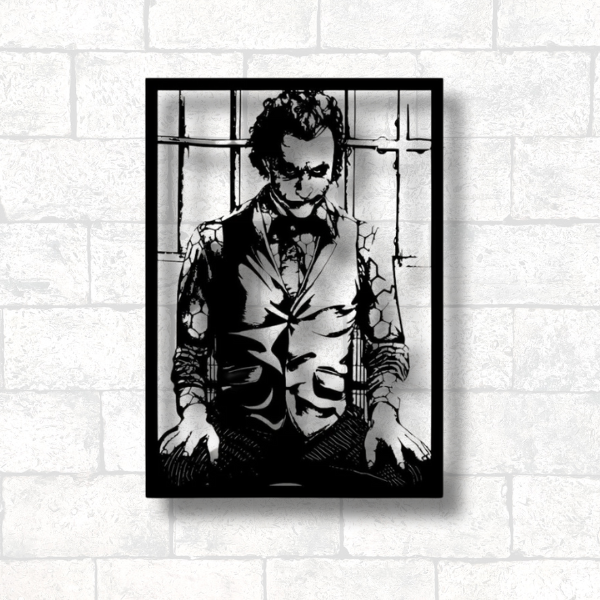 Joker - Framed Metal Wall Art - | Metal Art Cafe